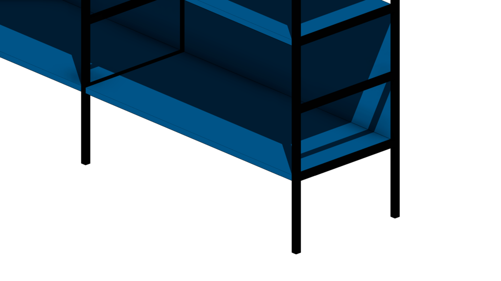 Estante Simétrica Azul Grande - Vitrine Revit